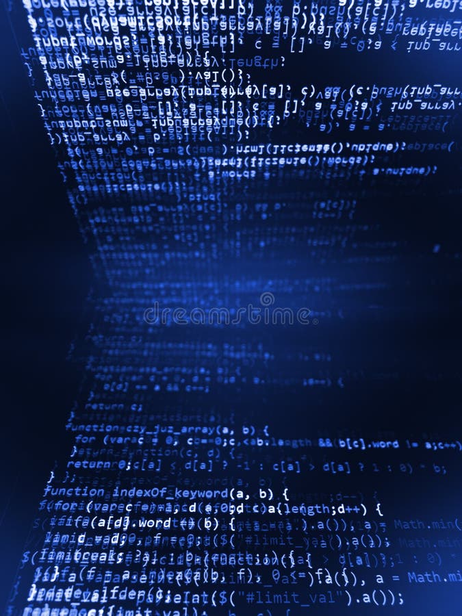 Tela De Programação Do Código Fonte Da Codificação Ilustração Stock ...