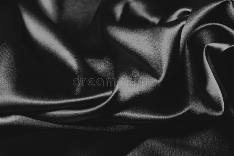 Tela de seda negra foto de archivo. Imagen de nadie, textura - 79305944