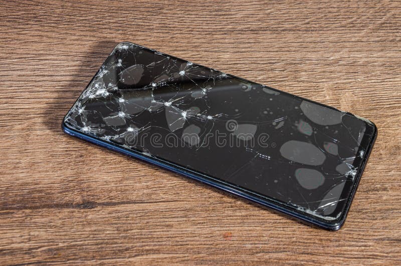 Tela Quebrada Quebrada No Smartphone Imagem de Stock - Imagem de ...