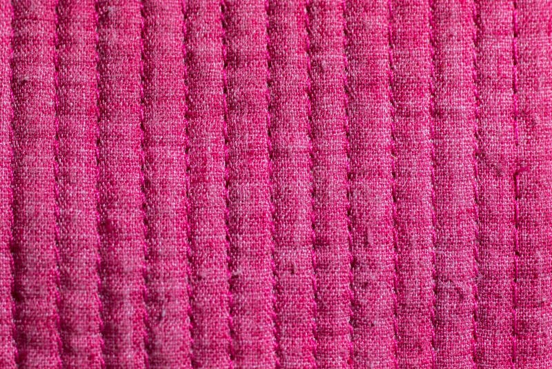 Tela Rosada Cosida Longitudinalmente Foto de archivo - Imagen de tela ...