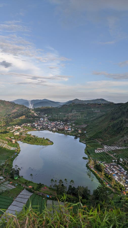 Telaga Warna lake stock image. Image of dieng, telaga - 264811237