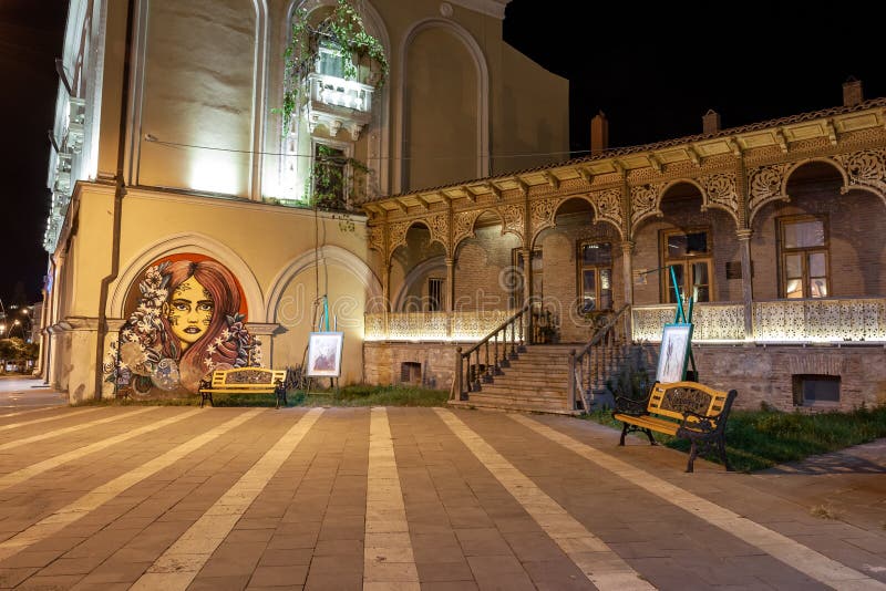 Telavi, Georgia - 07.10.2019: Night View of Telavi Editorial Image ...