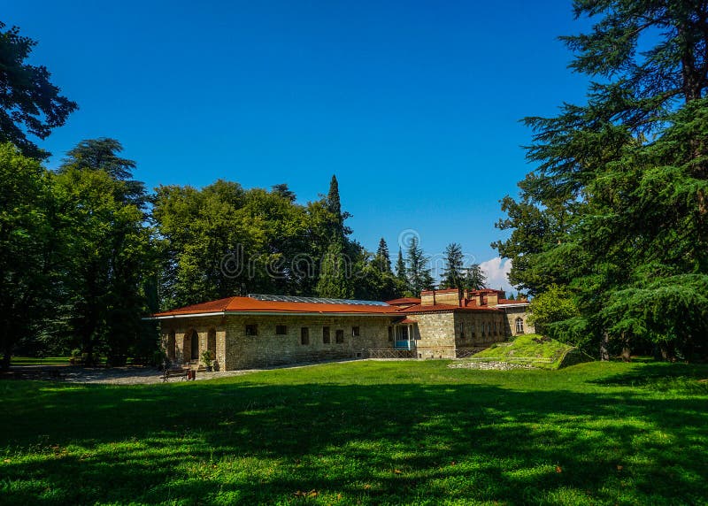 Telavi Tsinandali Palace Back View Stock Image - Image of famous ...