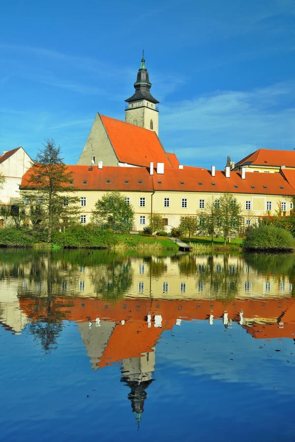 Telc stock photo. Image of famous, colorful, mirror, bohemia - 11594574