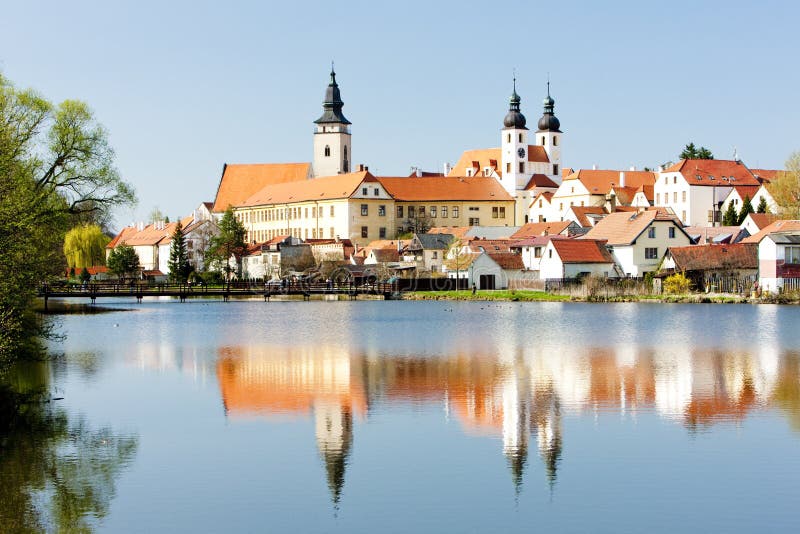 Telc stock image. Image of church, cityscapes, heritage - 12552305