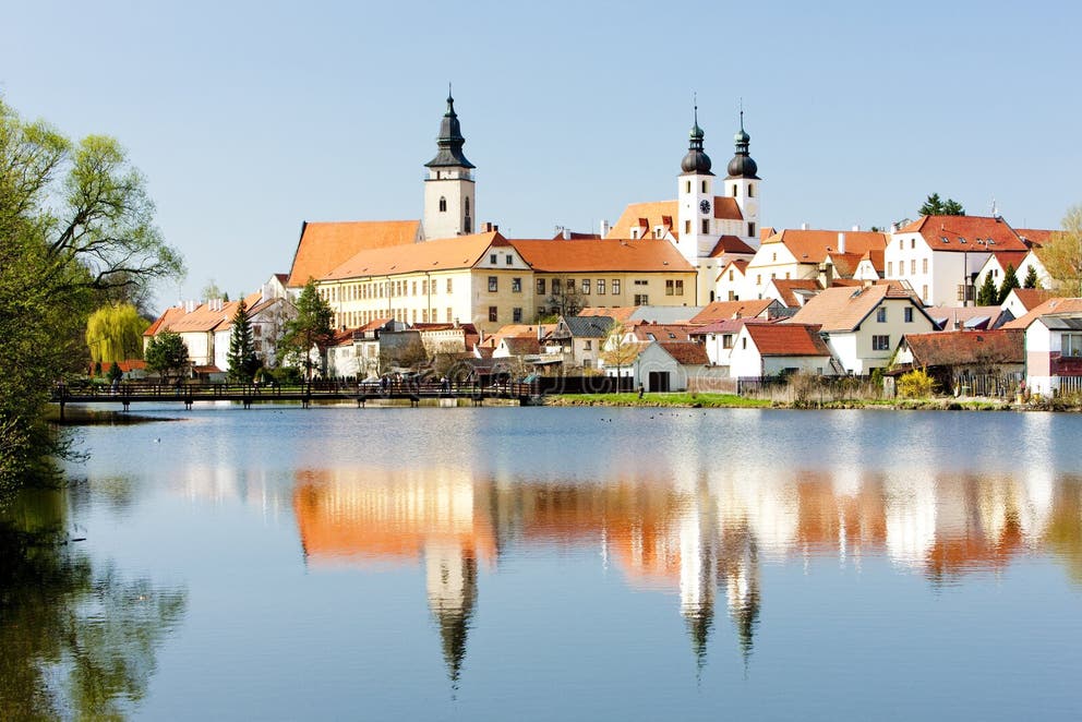 Telc stock image. Image of church, cityscapes, heritage - 12552305