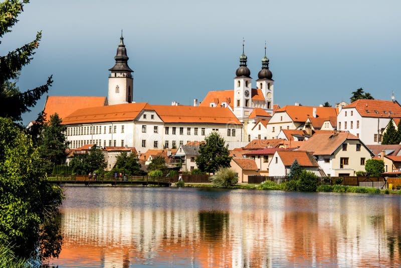 Telc City, Czech Republic, EU Editorial Stock Image - Image of vertical ...