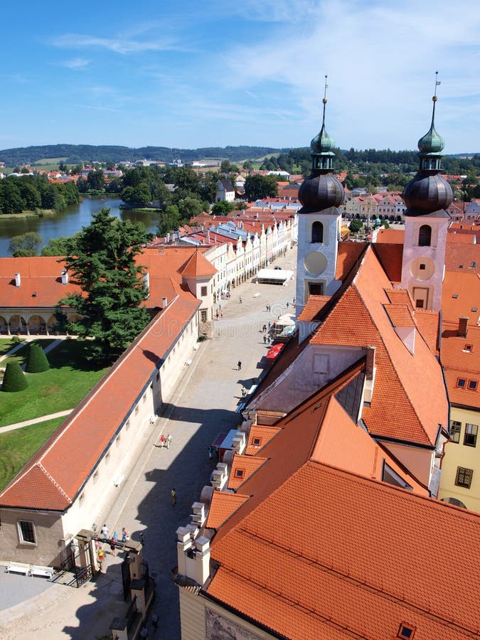 Telc, Czech Republic stock photo. Image of beautiful - 26377826