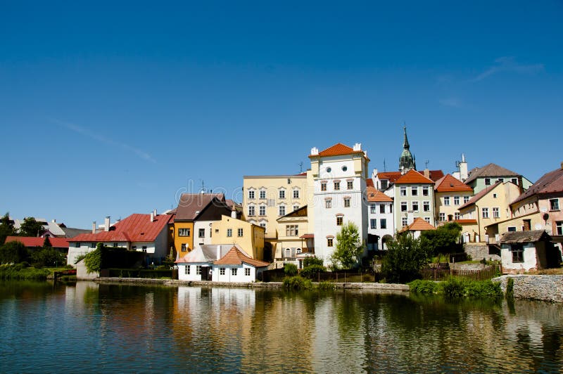 Telc - Czech Republic stock photo. Image of village, bohemia - 90640508