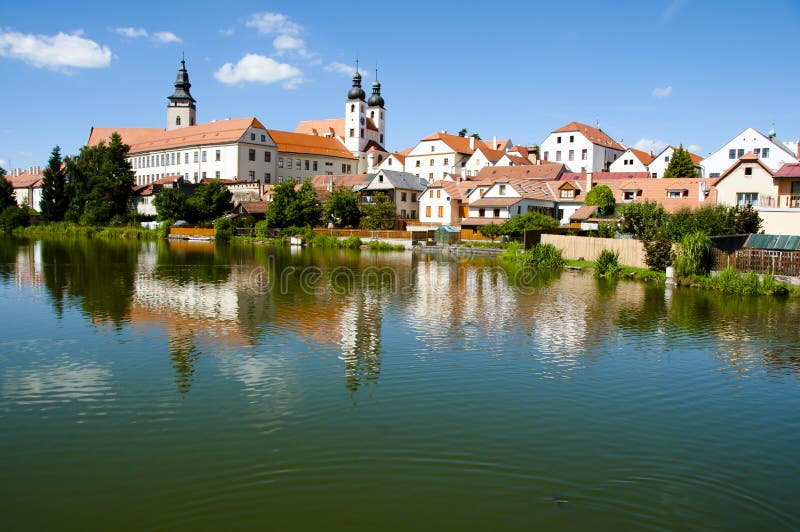 Telc - Czech Republic stock image. Image of water, republic - 90640609