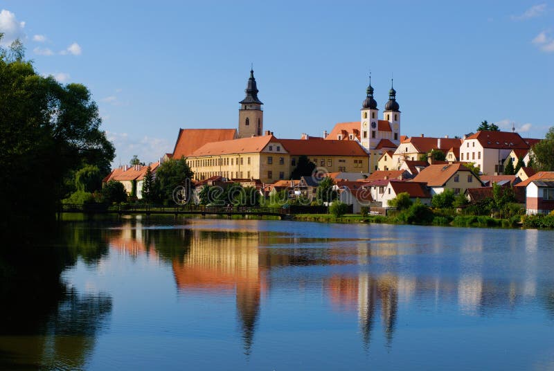 Telc, Repubblica ceca immagine stock. Immagine di storia - 23256127