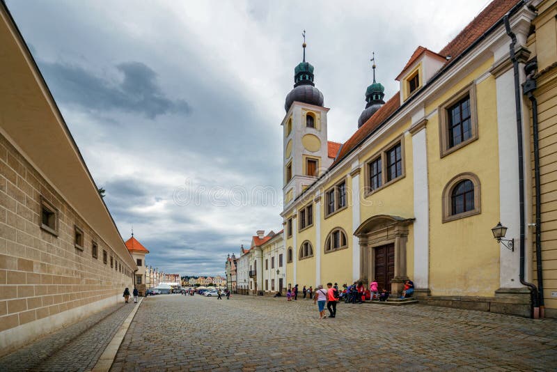Telc, square editorial photo. Image of architecture - 167000046