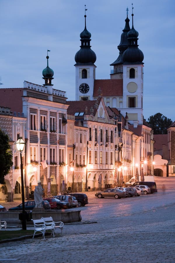 Telc - UNESCO heritage stock image. Image of pavement - 11266897