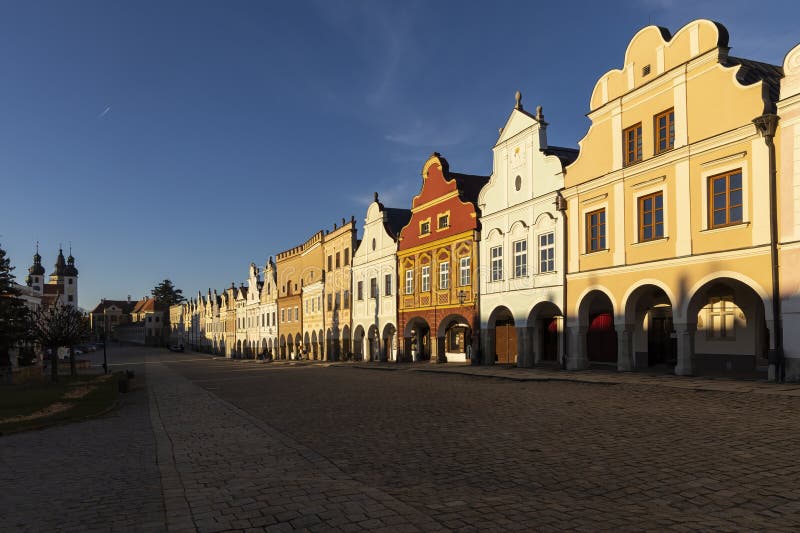Telc, Unesco World Heritage Site, Southern Moravia, Czech Republic ...