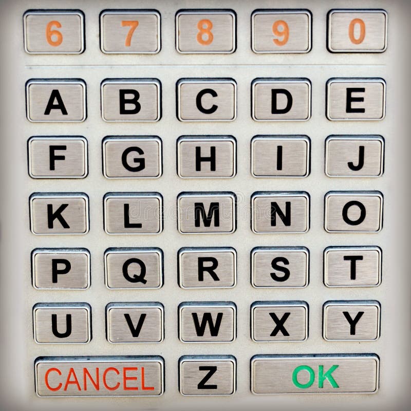 Telclado Numérico Del Alfabeto Foto de archivo - Imagen de teclado ...