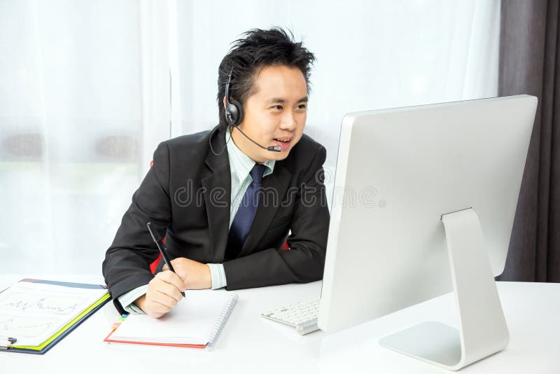 Tele Conference stock photo. Image of desktop, involved - 33019352