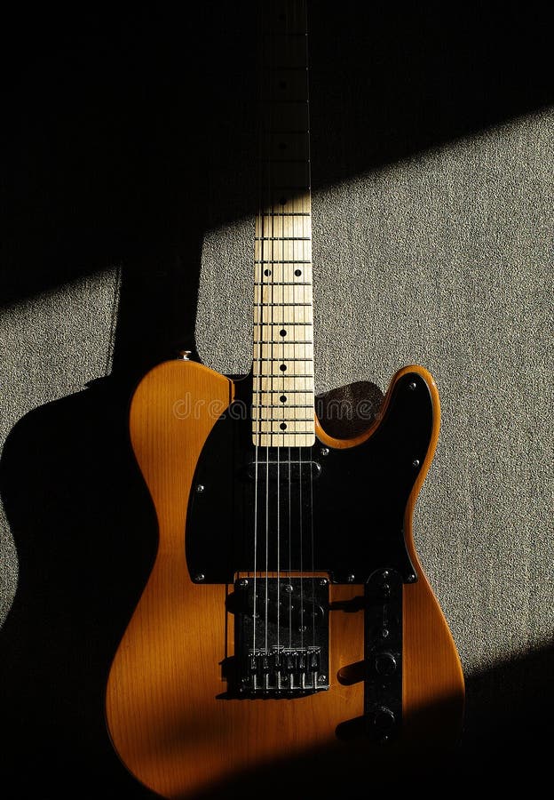 Telecaster guitar stock photo. Image of rosewood, fret - 95395770