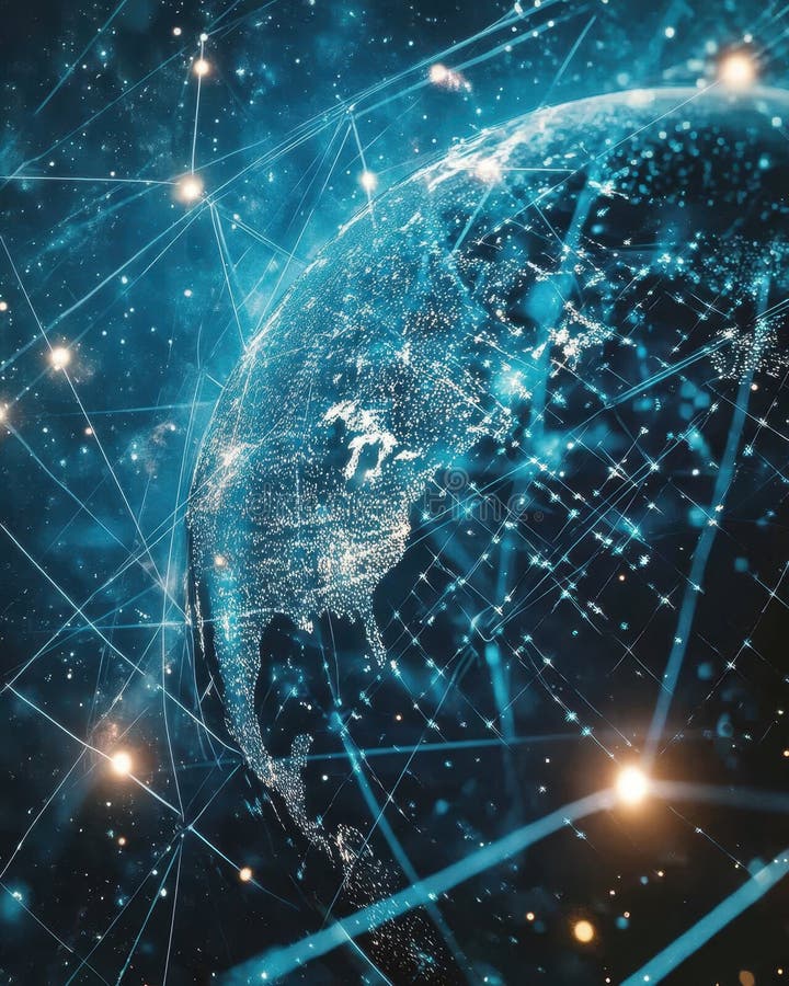 Telecom Communication Satellite Providing Global Internet Connectivity ...