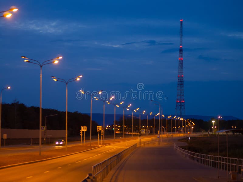 Telecom city tower stock image. Image of radar, broadcast - 167655941