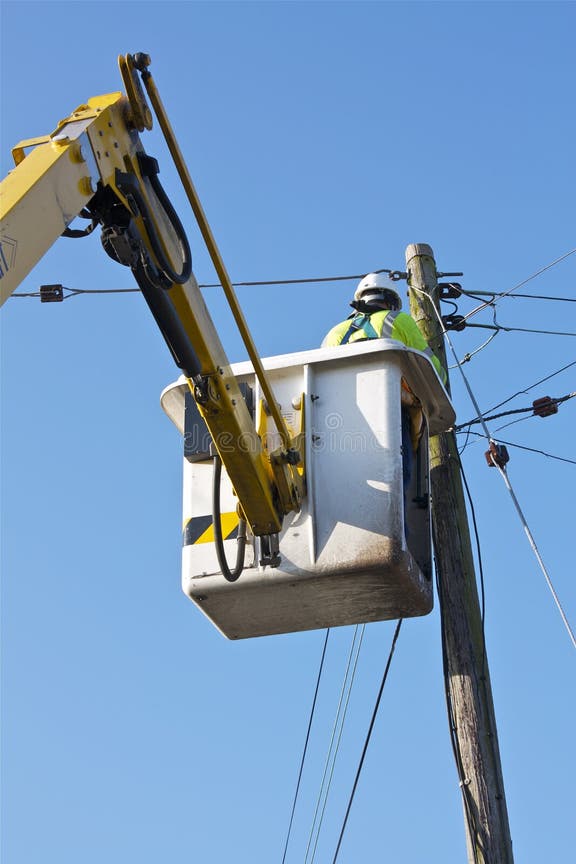 Telecom/Electrical Engineer Stock Photo - Image of communications ...