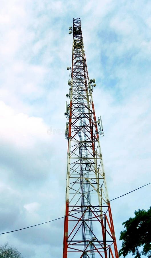 Telecom Line for Network Transmission Stock Photo - Image of global ...