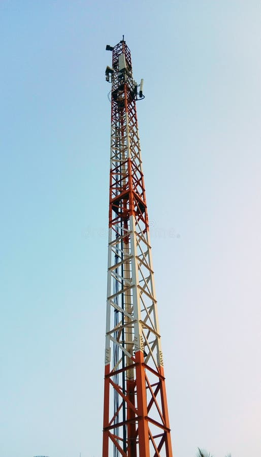 Telecom Line for Network Transmission Stock Photo - Image of global ...
