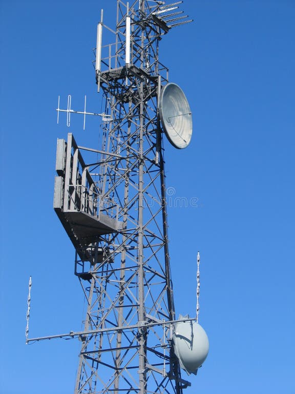 Telecom mast stock photo. Image of receive, aerial, antenna - 12558020