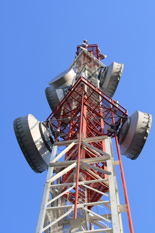 The telecom mast stock image. Image of phone, microwave - 5476007
