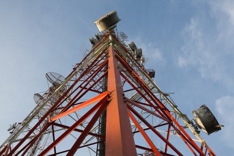 Telecom pole stock image. Image of communication, pole - 45513773