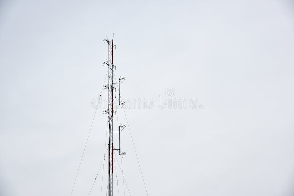 Telecom post stock image. Image of antenna, receiver - 90838789