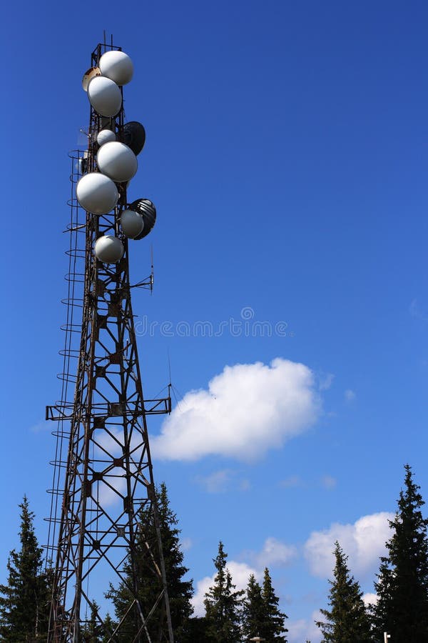 Telecom Tower stock image. Image of phone, data, pylon - 11986195