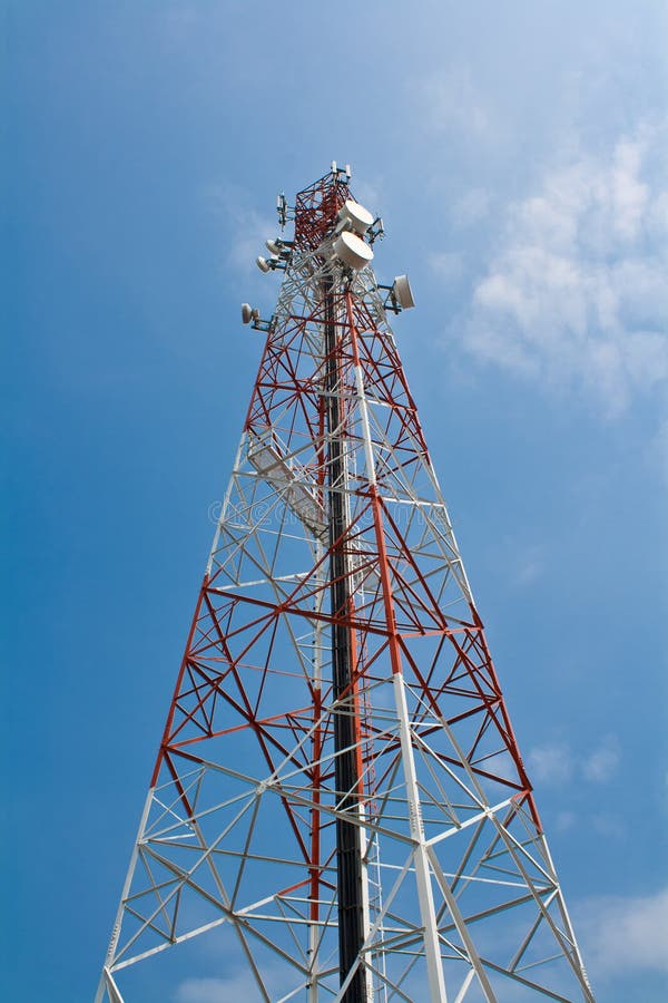 Telecom tower stock photo. Image of steel, pylon, network - 15499856
