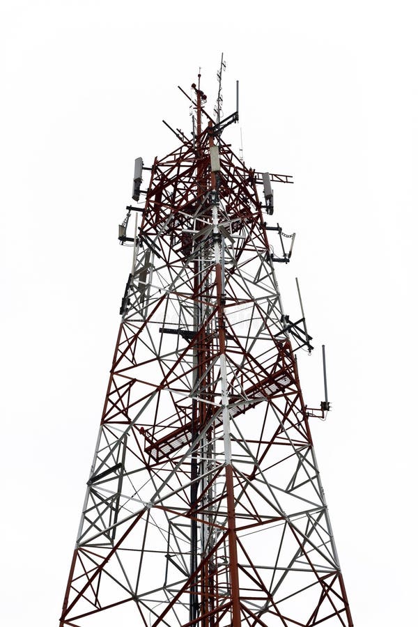 Telecom tower stock photo. Image of steel, pylon, network - 15499856