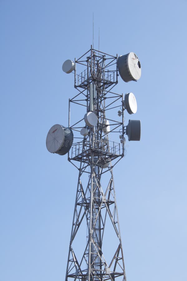 Telecommunication Tower stock photo. Image of horizontal - 32186096