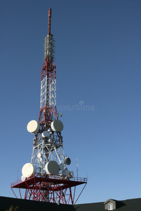 Telecom tower stock photo. Image of steel, pylon, network - 15499856