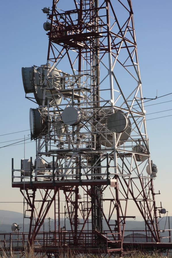Telecom tower stock image. Image of electronics, tower - 4488935