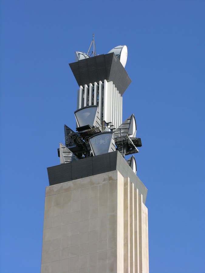 Telecom Tower stock image. Image of transmit, broadcast - 452513