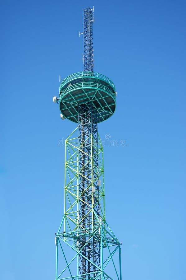 Telecom tower stock photo. Image of tower, data, wire, wave - 683654