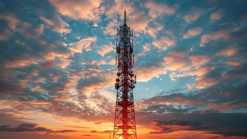 Telecom Tower with Advanced Technology for Optimal Coverage and User ...