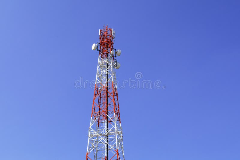 Telecom tower stock photo. Image of broadcast, link, structure - 36828458