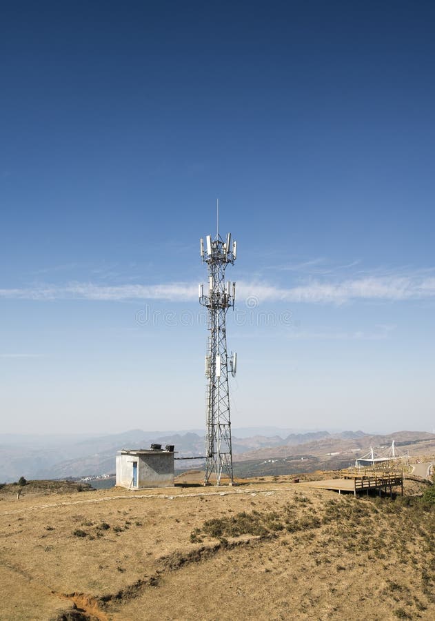 Telecom Tower stock image. Image of antenna, receive - 141375169