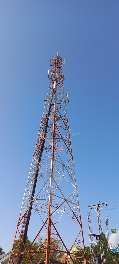 Telecom Tower Picture stock photo. Image of lighthouse - 231394762