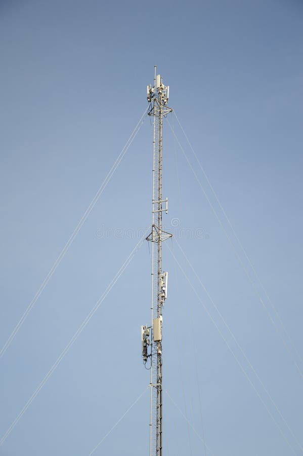Telecom tower pole stock photo. Image of telecom, telephone - 97071564