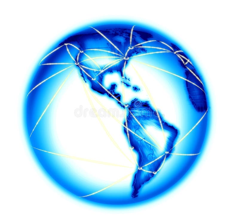 Telecomm on White Background Stock Illustration - Illustration of globe ...
