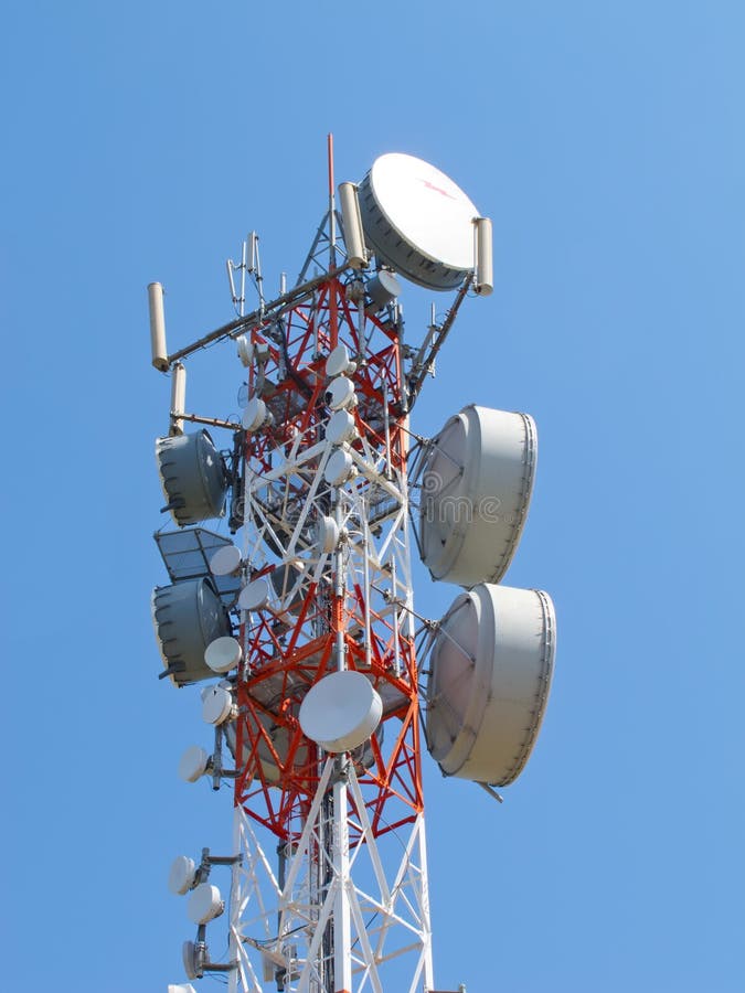 Telecommunication antenna stock photo. Image of outdoors - 20585348