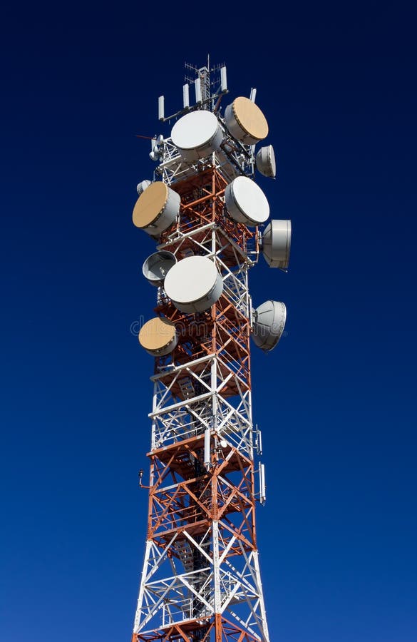 Telecommunication Antenna stock image. Image of connection - 18948365
