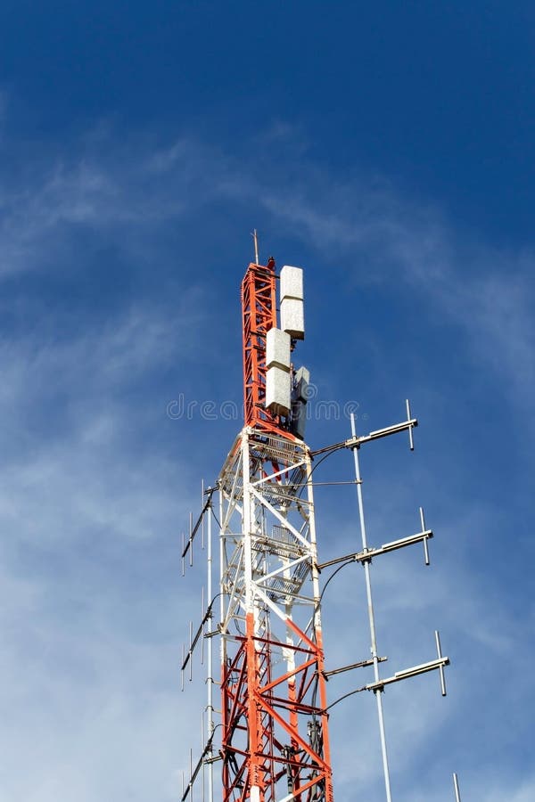 Telecommunication Antenna Mast Or Mobile Tower Stock Image Image Of