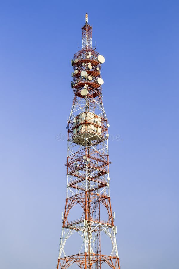 Telecommunication Antennas stock image. Image of connect - 25668993