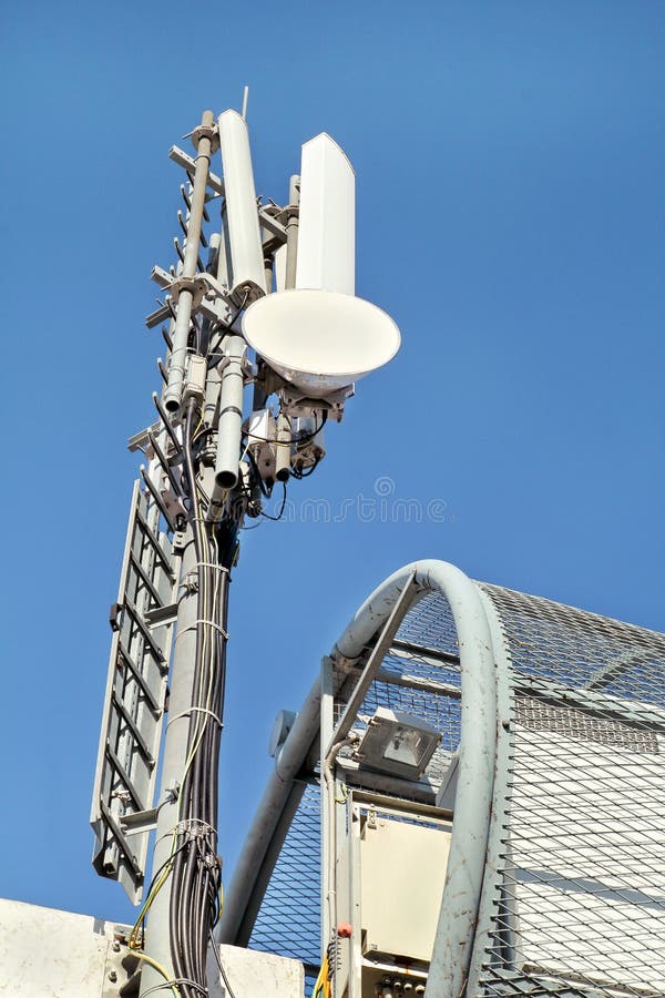 Telecommunication Base Stations Network Repeaters Stock Image - Image ...
