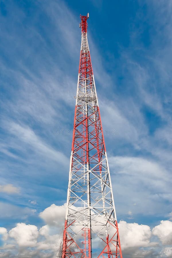 Telecommunication, Boardcasting Tower Stock Image - Image of indonesia ...